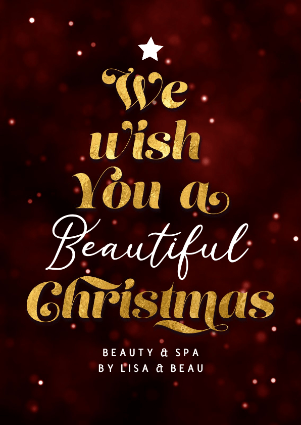 Zakelijke kerstkaart merry christmas boom | Kaartje2go