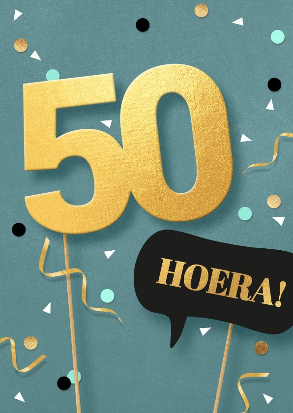 50 jaar verjaardagskaart Abraham man | Kaartje2go