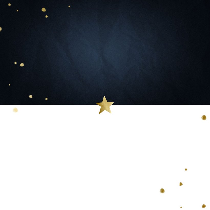 Adreswijziging kerstkaart met sterren en | Kaartje2go