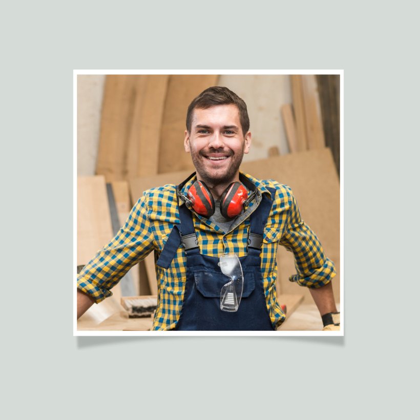 Bedankkaart collega medewerker hout hart topper | Kaartje2go