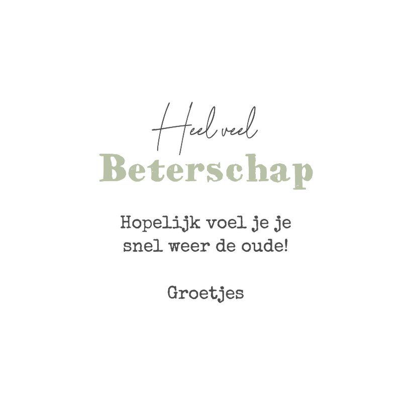 Beterschapskaart aap chimpansee bloemen beter | Kaartje2go