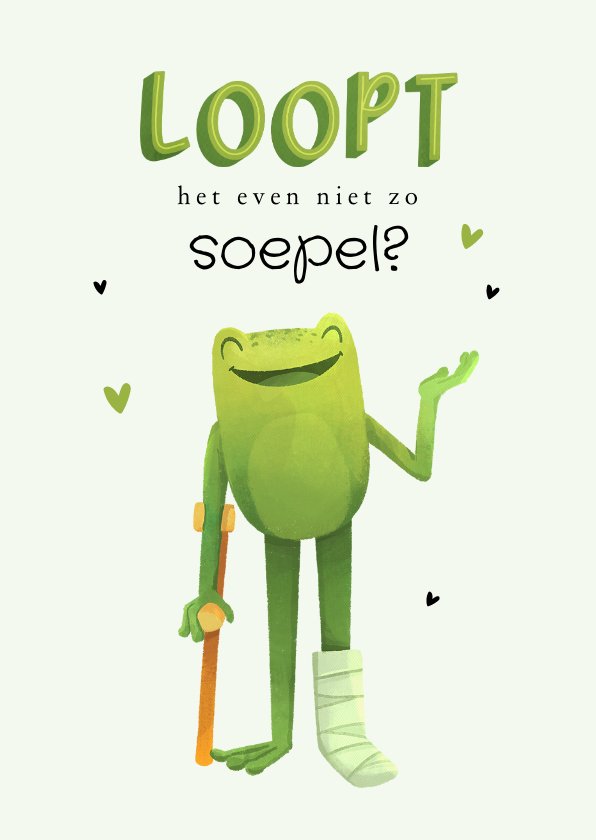 Beterschapskaart iets gebroken opkikkertje | Kaartje2go