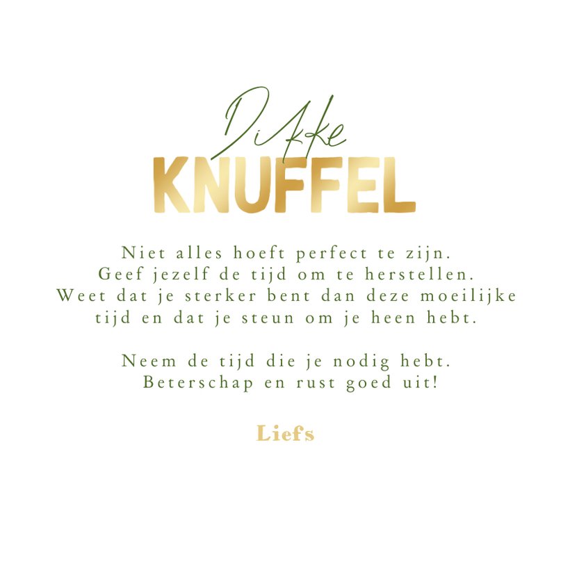 Beterschapskaart opkikker thee rustig aan relax | Kaartje2go