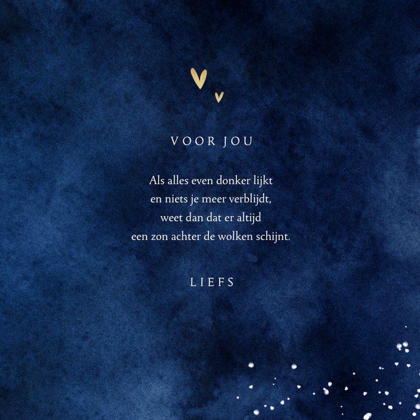 Beterschapskaart sterkte lichtpuntjes waterverf | Kaartje2go