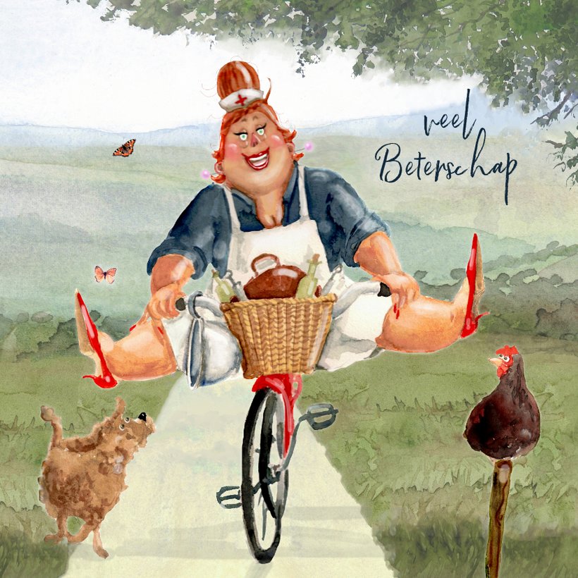 Beterschapskaart zuster Vrolijk | Kaartje2go