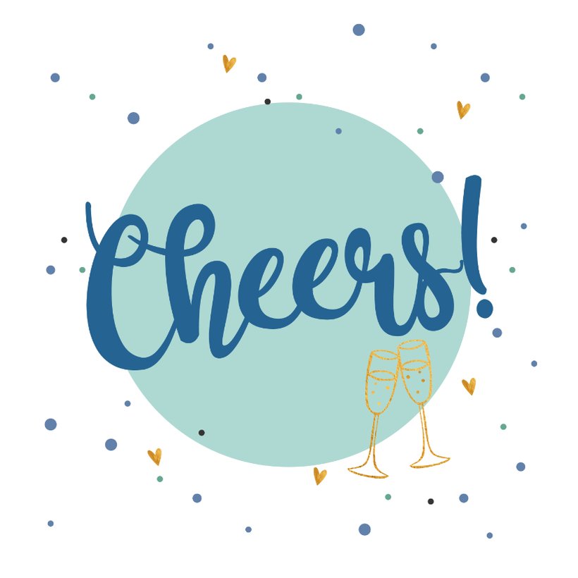 Cheers- love felicitatiekaart | Kaartje2go