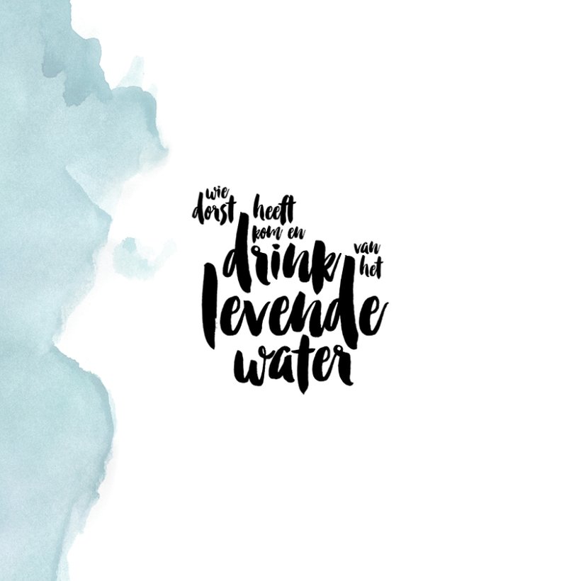 Christelijke kaart levend water | Kaartje2go