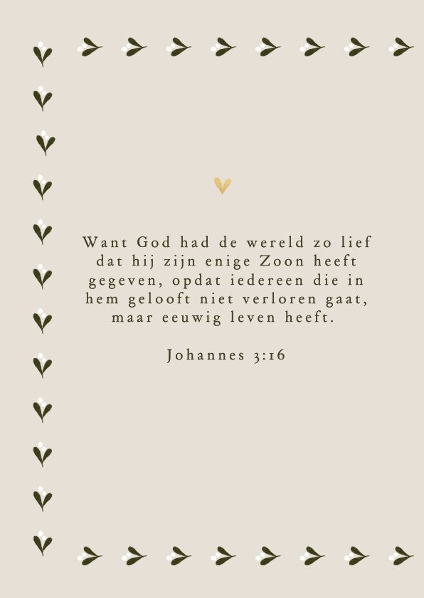 Christelijke kerstkaart liefde hoop vrede en | Kaartje2go