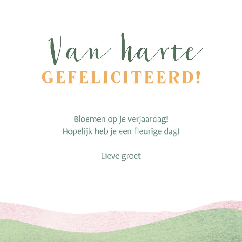 Christelijke verjaardagskaart bloemen en Gods | Kaartje2go