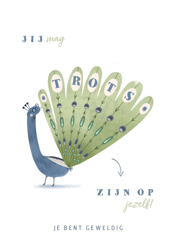 Complimentenkaart campagne je mag trots zijn op | Kaartje2go