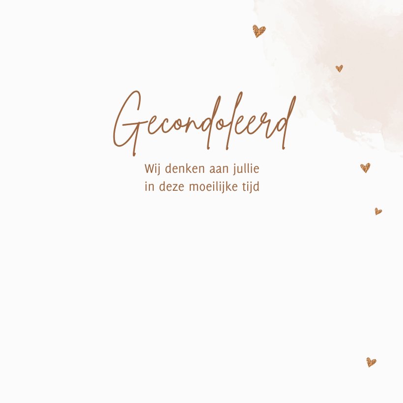 Condoleancekaart hart met vlinder | Kaartje2go