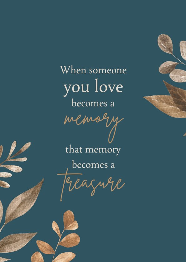 Condoleancekaart met mooie tekst | Kaartje2go