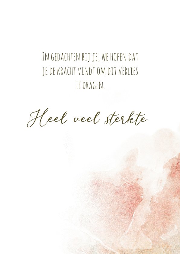 Condoleancekaart vlindervlucht | Kaartje2go