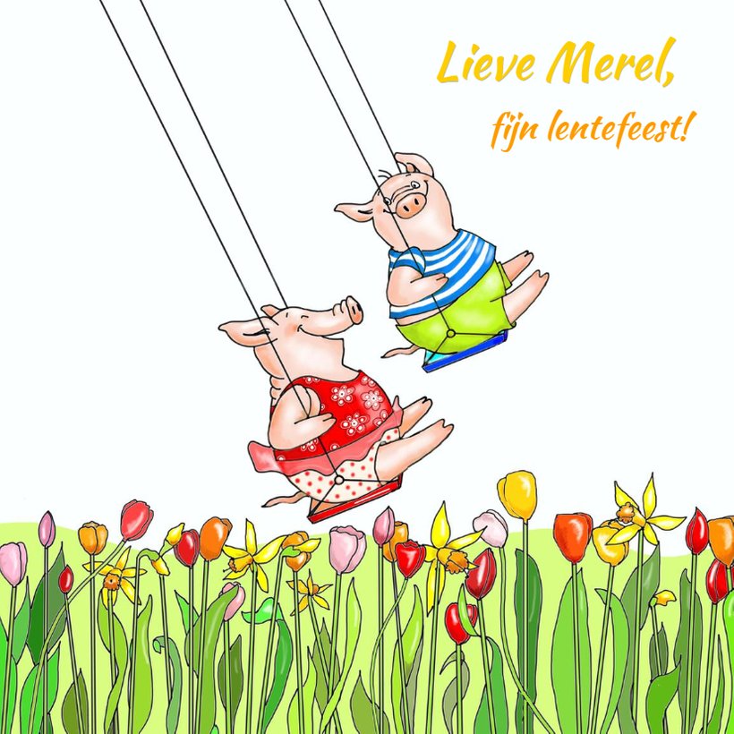 Eindelijk weer lentefeest - Felicitatiekaarten | Kaartje2go