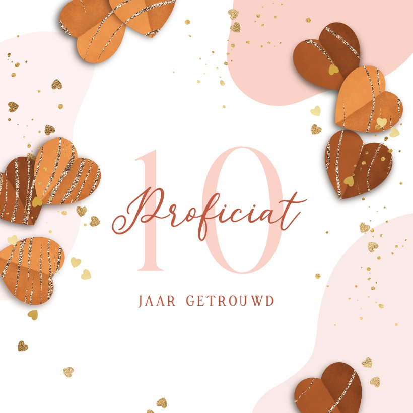 Felicitatie 10 jaar getrouwd met | Kaartje2go