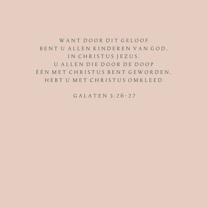 Felicitatie doop met landschap met rivier | Kaartje2go