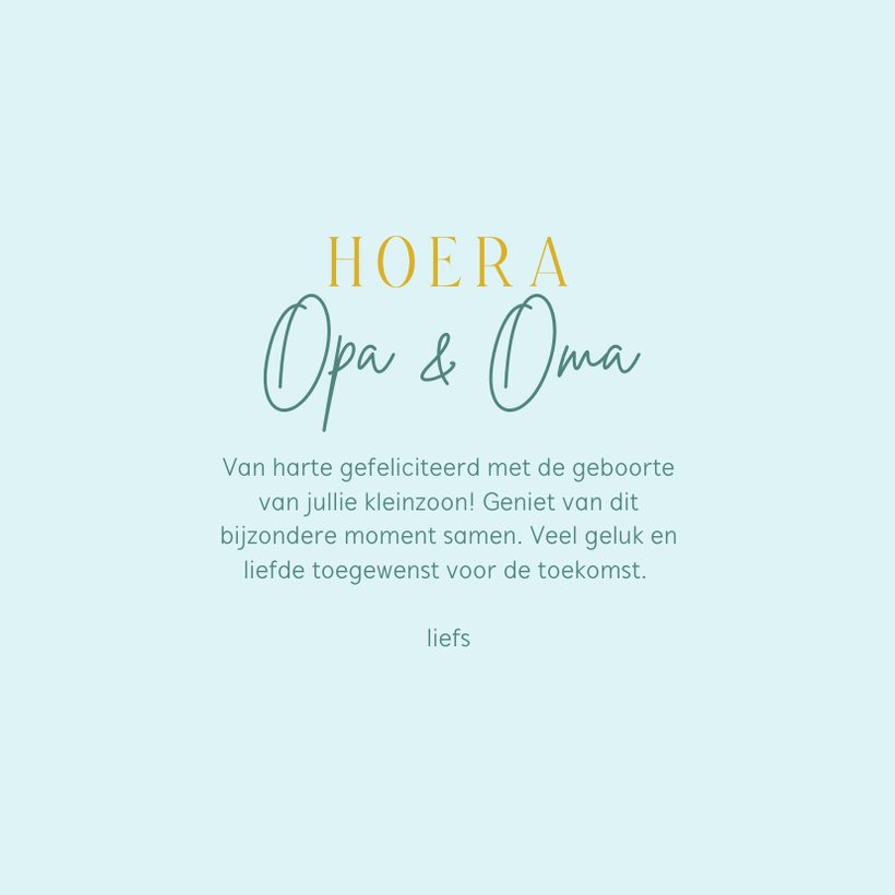 Felicitatie geboorte kleinzoon ballonnen foto | Kaartje2go