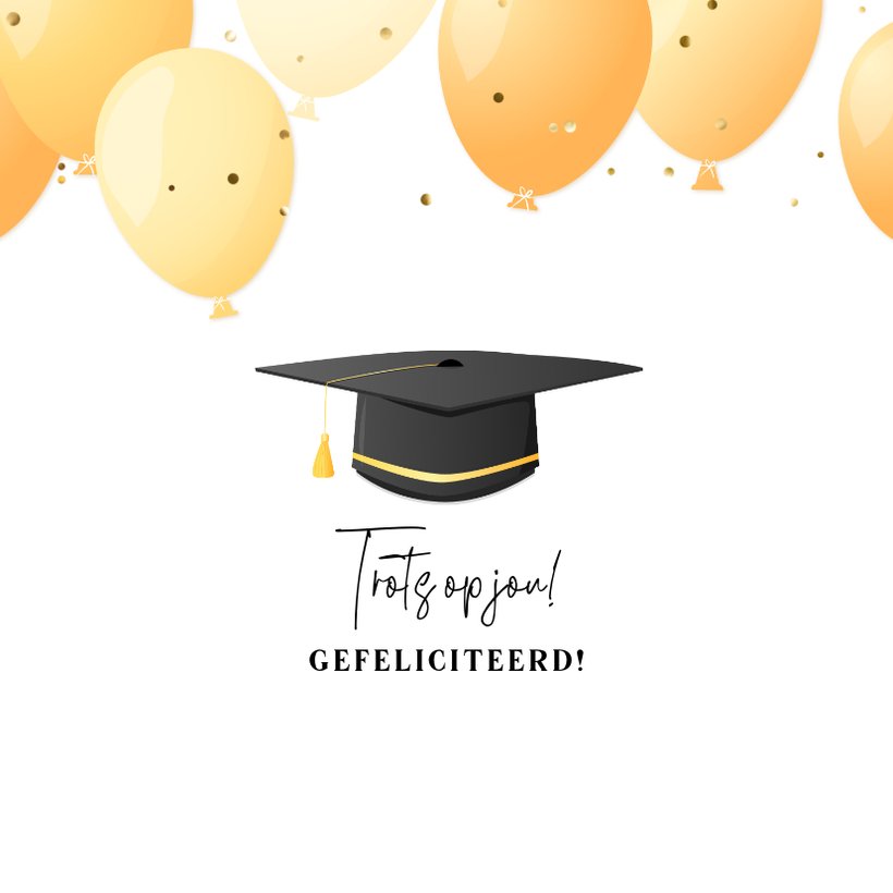 Felicitatie geslaagd humor eigen foto met | Kaartje2go