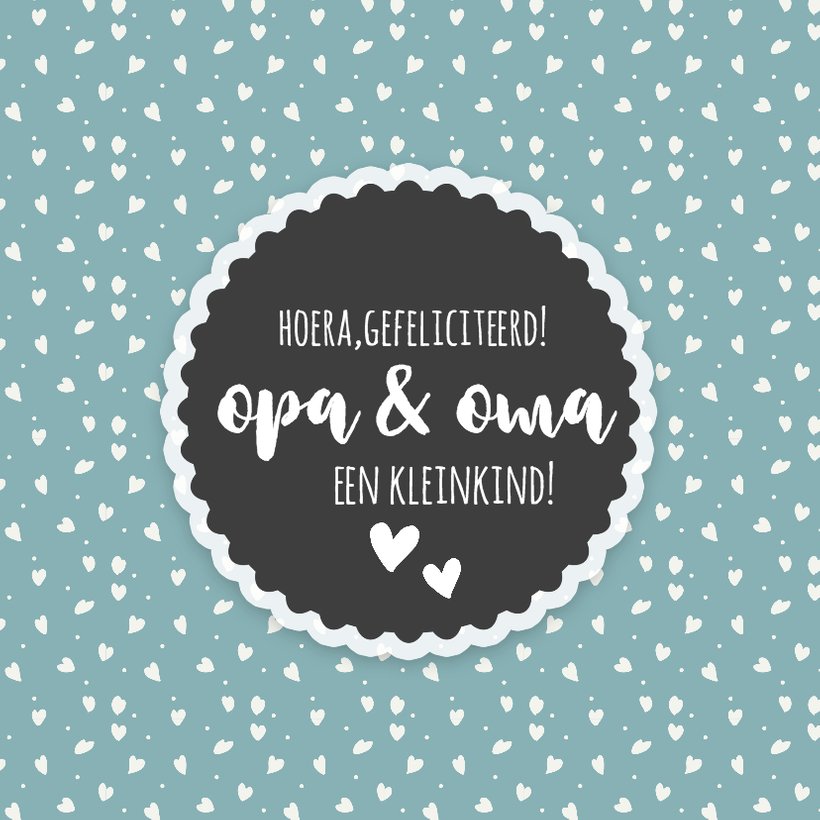 Felicitatie Hoera opa en oma retro | Kaartje2go