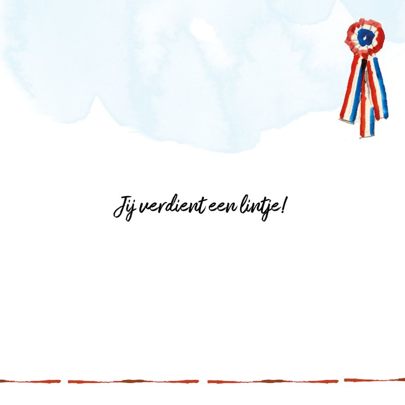 Felicitatie Jij verdient een lintje | Kaartje2go