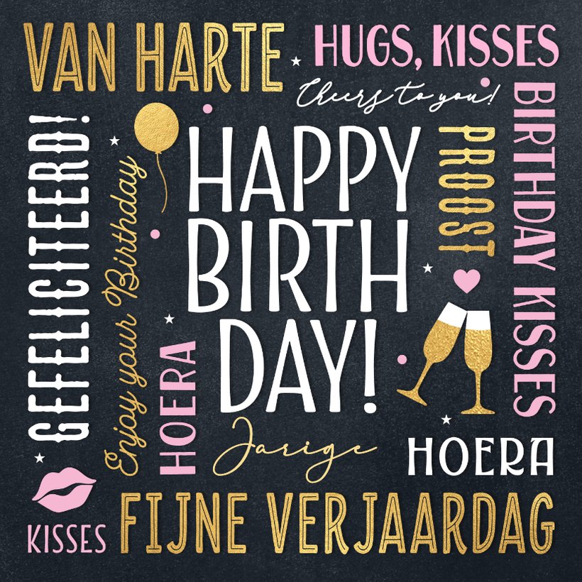 Felicitatie kaart verjaardag vrouw teksten | Kaartje2go