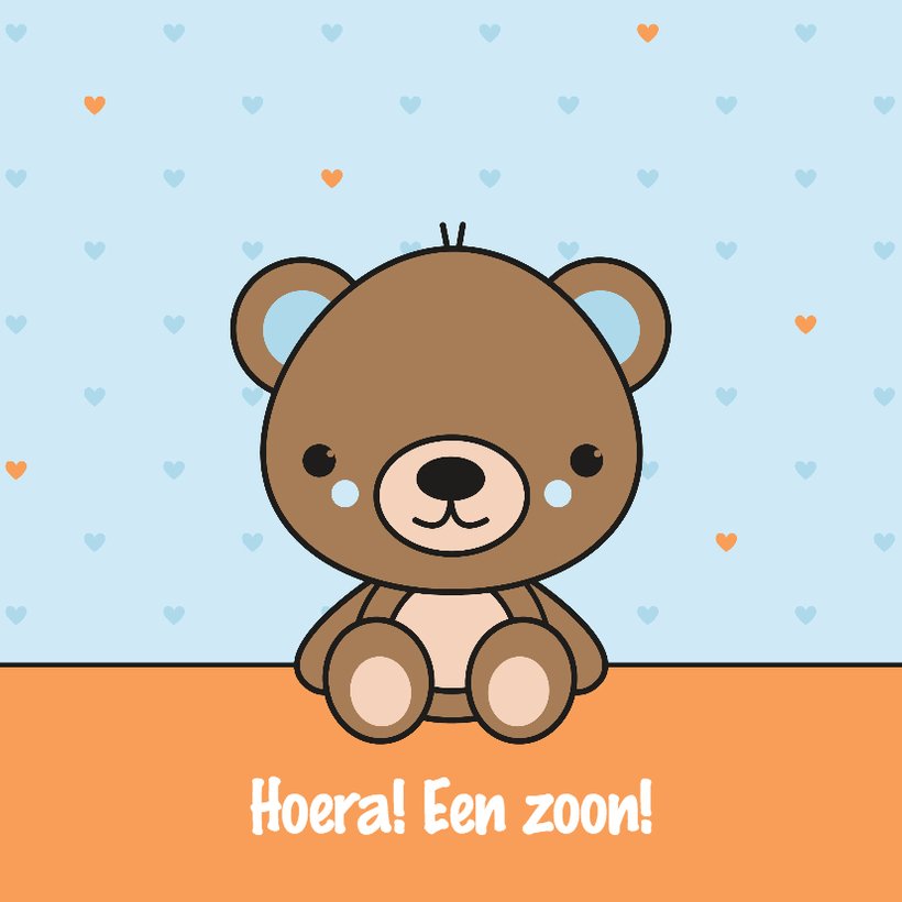 Felicitatie- Lief beertje, jongen | Kaartje2go