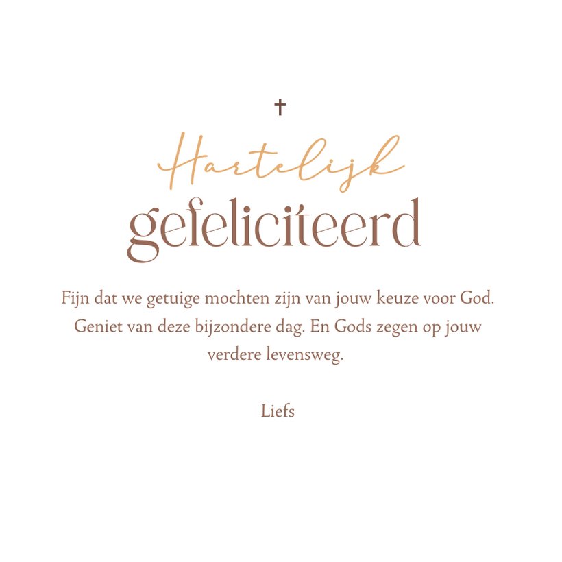 Felicitatiekaart christelijk krans takjes | Kaartje2go