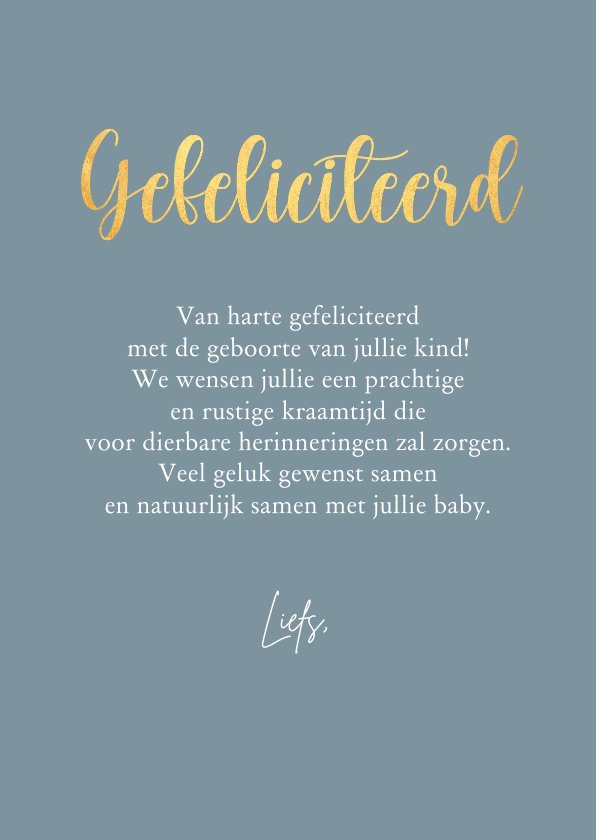 Felicitatiekaart geboorte jongen regenboog | Kaartje2go