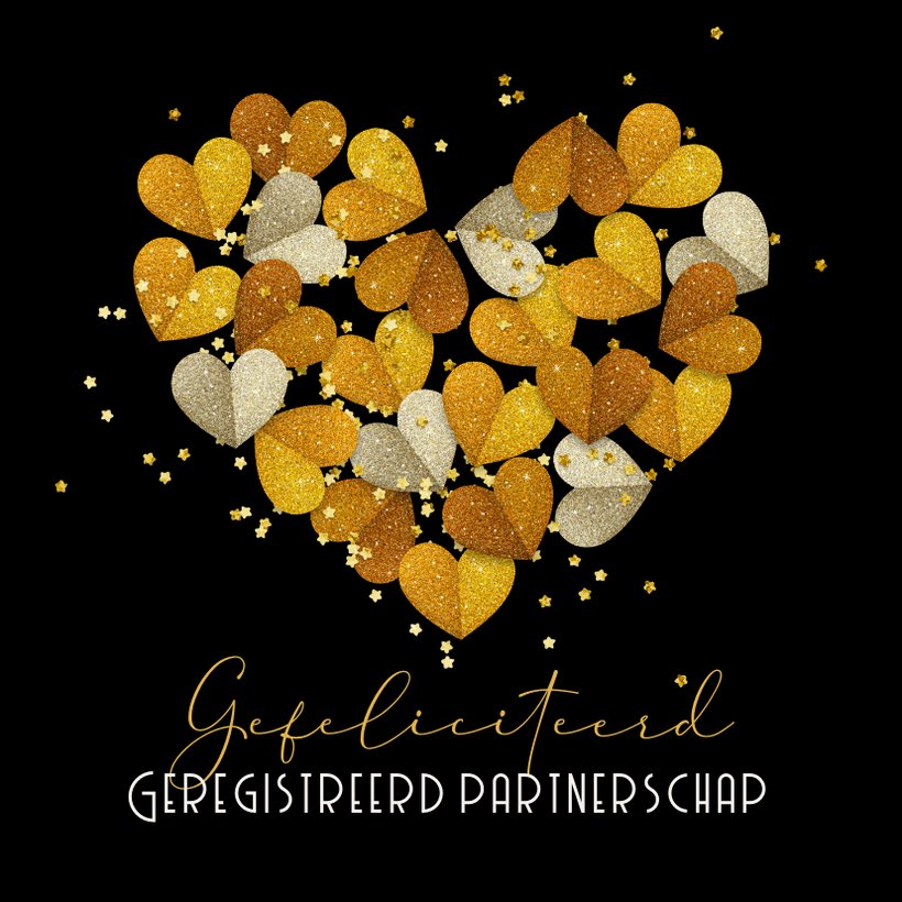 Felicitatiekaart geregistreerd partnerschap | Kaartje2go