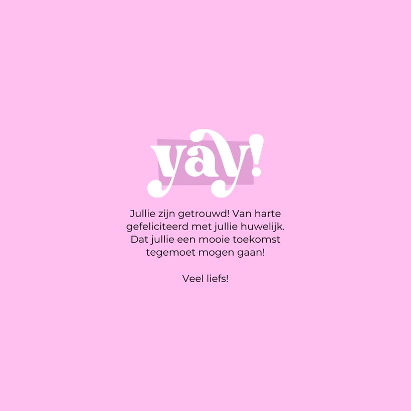 Felicitatiekaart mrs.& mrs. awesome violet | Kaartje2go