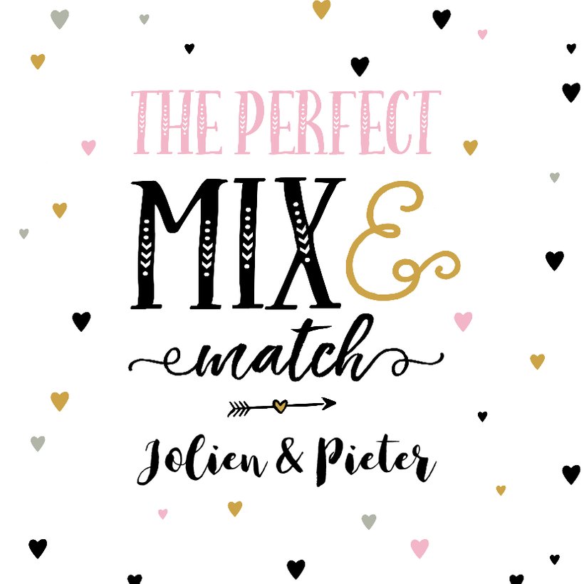 Felicitatiekaart perfect mix | Kaartje2go