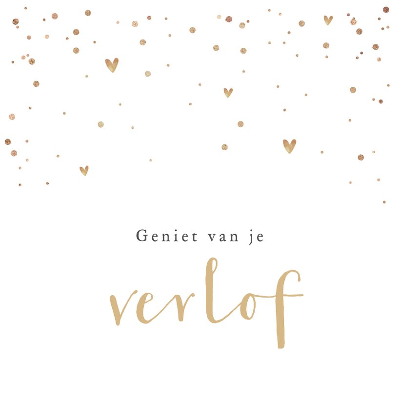 Felicitatiekaart zwangerschapsverlof hartjes | Kaartje2go