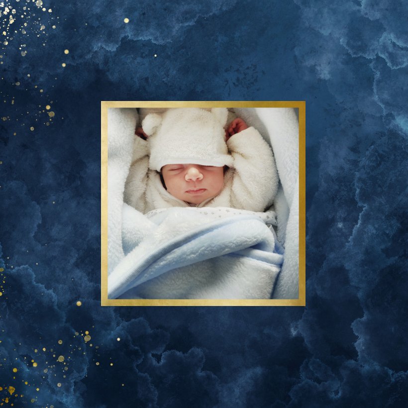 Felicitatiekaartje its a boy waterverf met | Kaartje2go