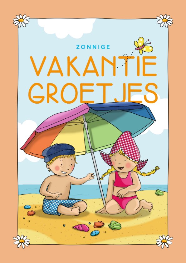 Fien& Teun zonnige vakantie groetjes | Kaartje2go