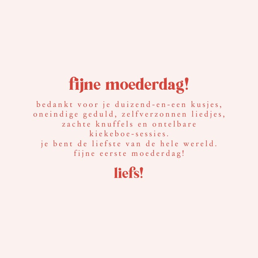 Fotocollage fijne moederdag met 7 foto's en | Kaartje2go
