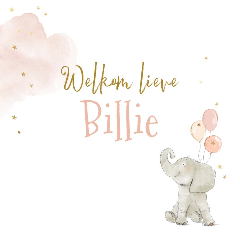 Fotokaart felicitatie geboorte meisje foto | Kaartje2go