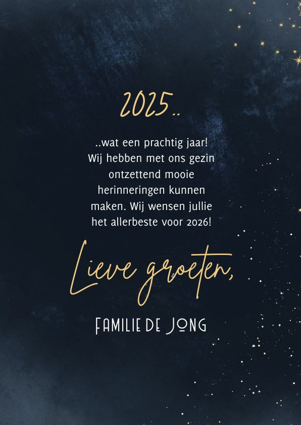Fotokaart terugblik op 2025 fotocollage met | Kaartje2go