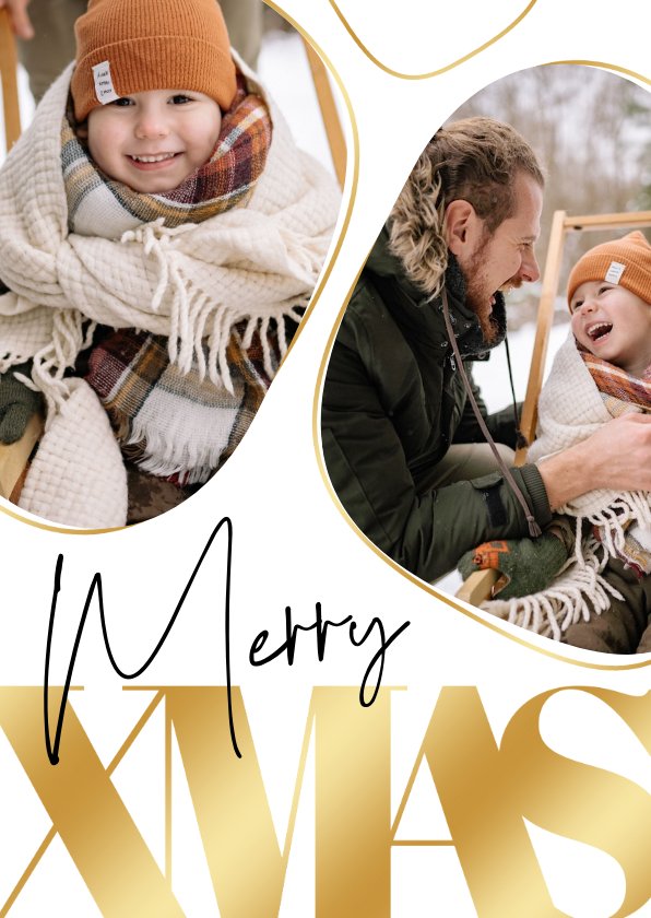 Fotokaartje met abstracte vormen, foto's en | Kaartje2go