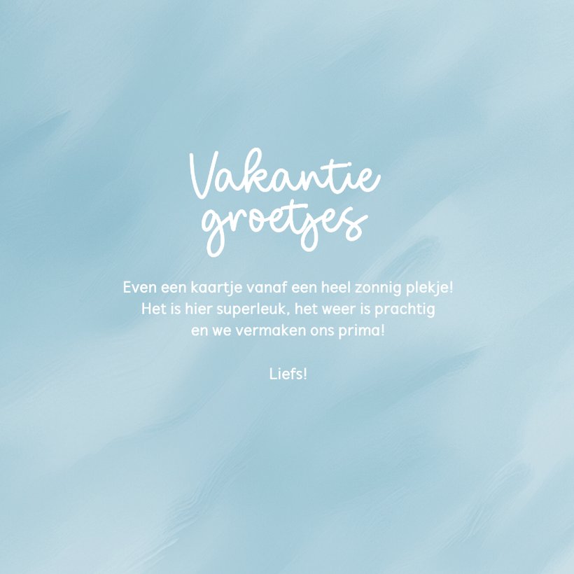 Fotokaartje vakantie collage groetjes uit | Kaartje2go