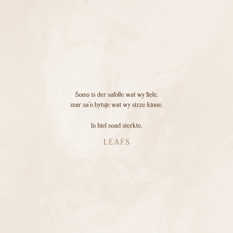 Fryske sterktekaart'ik tink oan dy' mei skaad | Kaartje2go