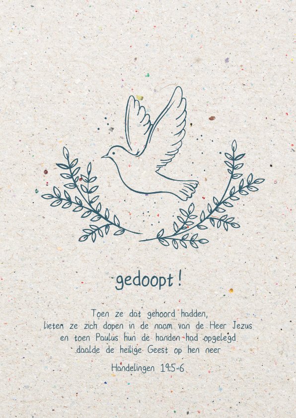 Gedoopt! Sent hope- christelijke | Kaartje2go