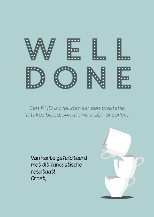 Gefeliciteerd met je promotie DOCTOR! you did | Kaartje2go