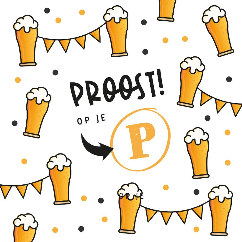 Geslaagd kaart gefeliciteerd P propedeuse bier | Kaartje2go