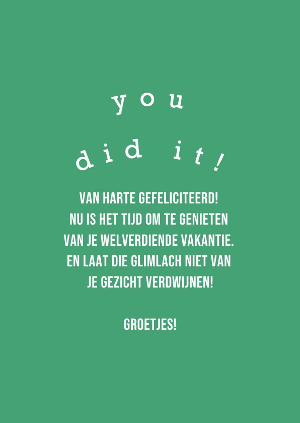 Geslaagdkaart smiley ballonnen trots op jou | Kaartje2go