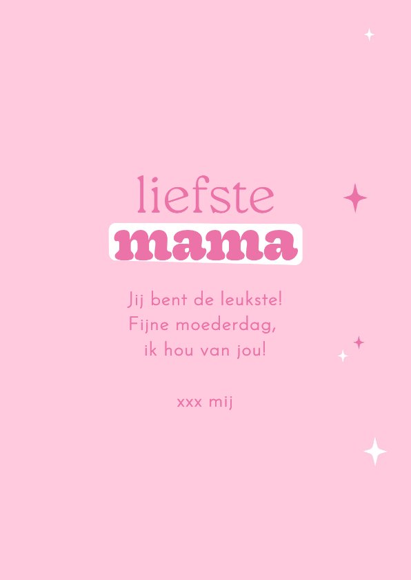 Grappig moederdagkaartje mijn moeder is de | Kaartje2go