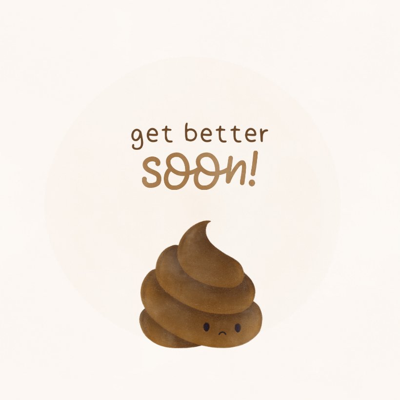 Grappige beterschapskaart sorry you feel like | Kaartje2go