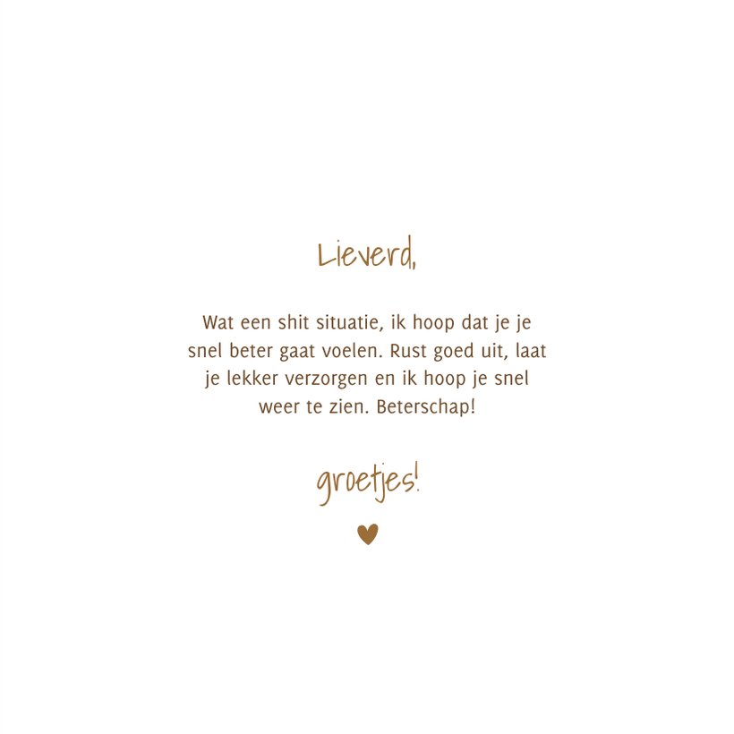 Grappige beterschapskaart sorry you feel like | Kaartje2go