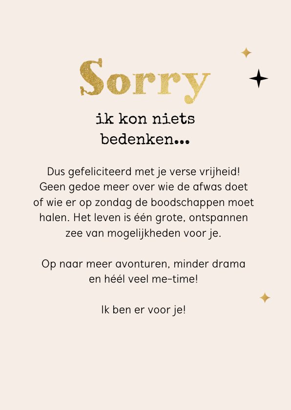 Grappige wenskaart relatiebreuk scheiding | Kaartje2go