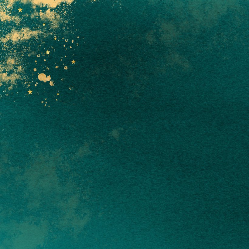 Groen waterverf kaart voor Vaderdag met sterren | Kaartje2go