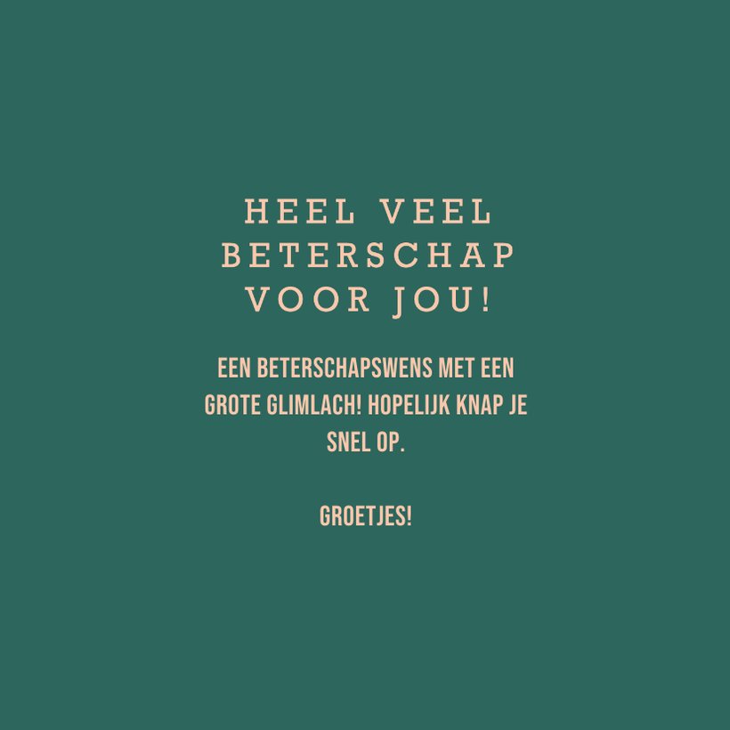 Groovy beterschapskaartje met retro smiley | Kaartje2go